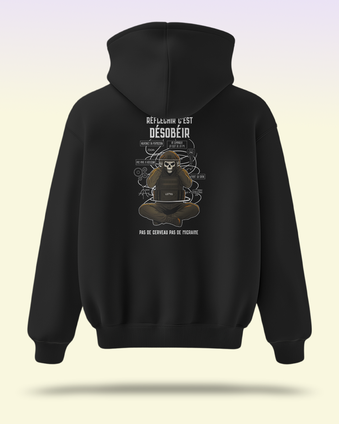 SWEAT RÉFLÉCHIR C'EST DÉSOBÉIR - LEPAX – MASSACRE